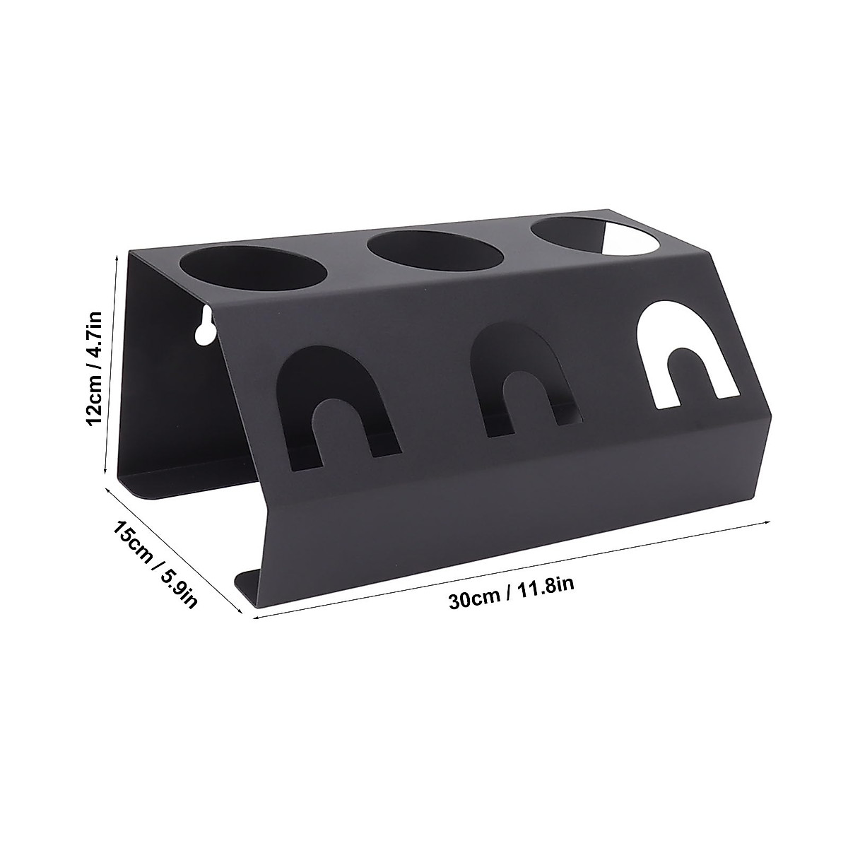 Soda Bottle Holder, Soda Bottle Draining Rack 3 Holes Anti Scratch Non Slip for Home (Black)