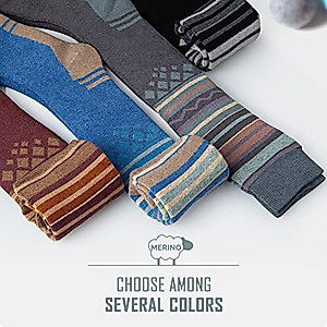 OutdoorMaster Ski Socks 2-Pack Merino Wool, Non-Slip Cuff for Men & Women - Gray, M/L