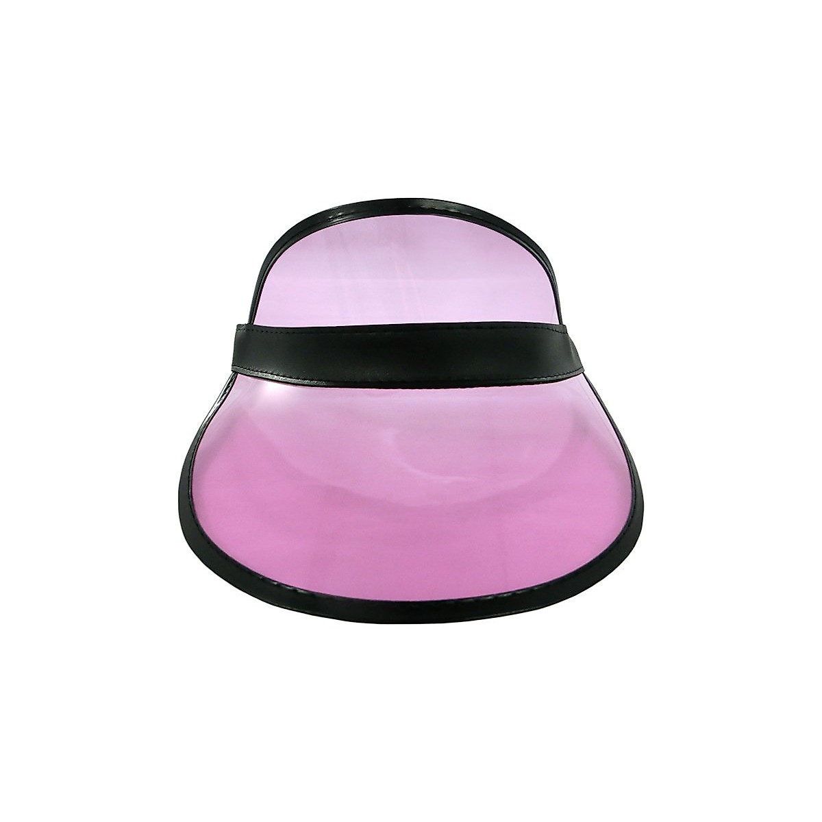 Nicky Bigs Novelties Clear Colored Plastic Sun Visor Tennis Beach Bingo Vegas Dealer Golf Casino Hat