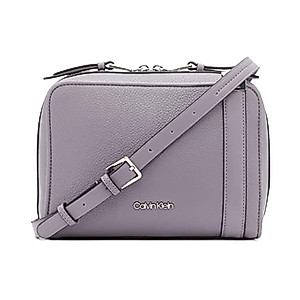 Calvin Klein Collette Top Zip Crossbody, Grey Ridge