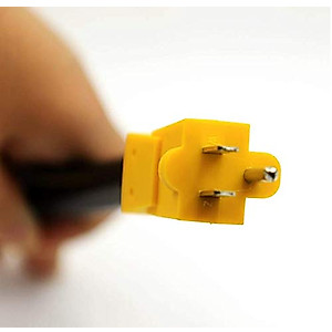 S7 l5-30r to 5-15p, 20 Inch Power Cord Plug Adapter 15Amp 5-15P Male to 30Amp L5-30R Female with Twist Lock