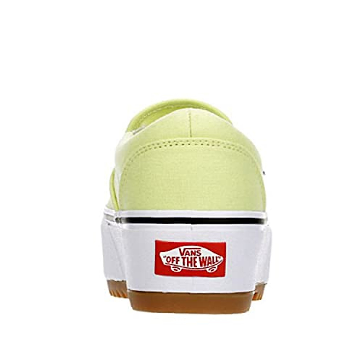 Vans Asher Platform Canvas Shoes Slip On Style - Light Green 8.5