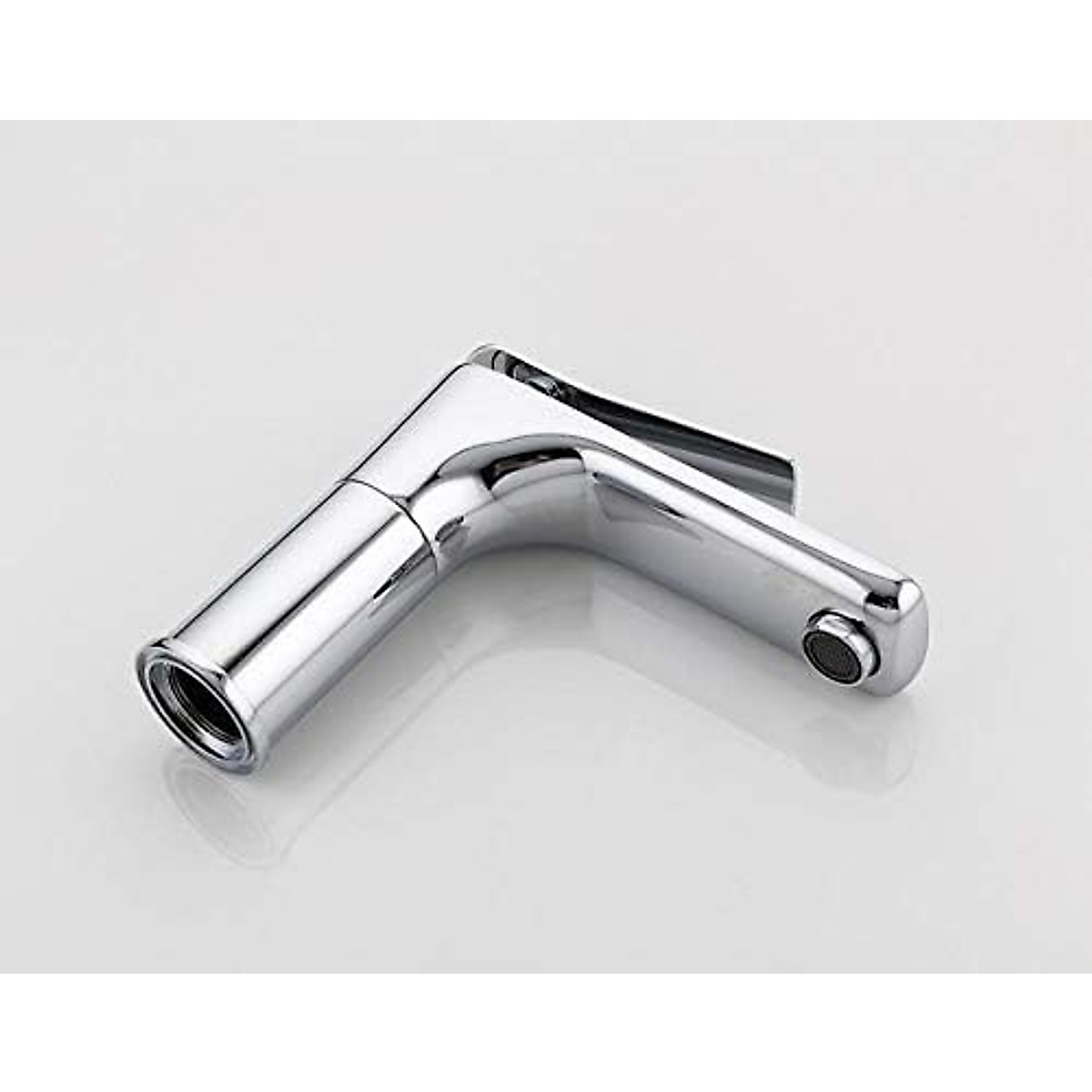 OJDHNJKNJ Kitchen Taps Innovative Fashion Style Home Balck Bath Basin Faucet Cold and Hot Water Taps White Bathroom Sink Mixer Faucets