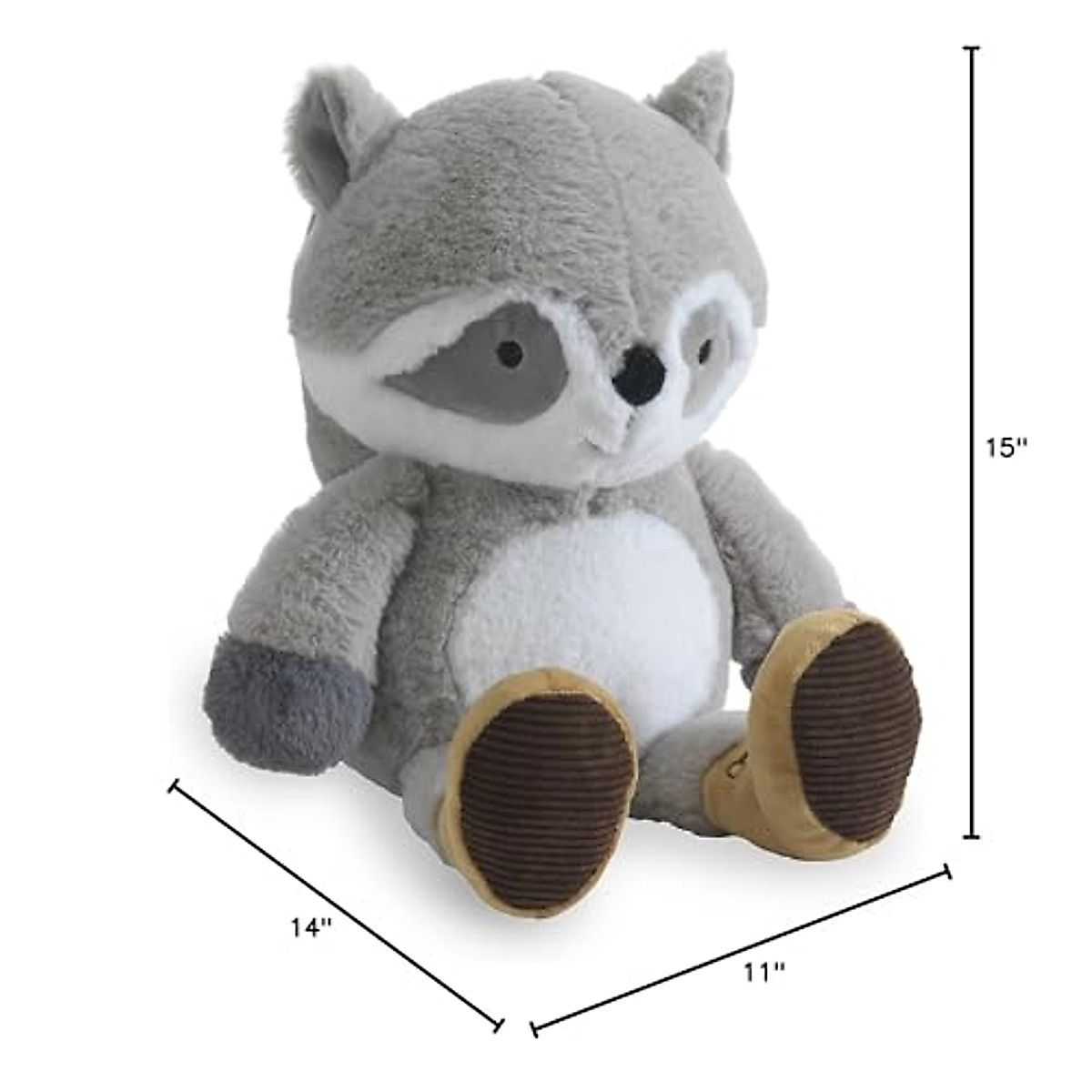 Lambs & Ivy Little Campers Plush Raccoon Stuffed Animal Pumpkin