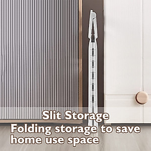 SUGARLEE 18 inch Folding Step Stool Heavy Duty Plastic Foldable Step Stool-Lightweight Foot Stool with Portable Handle, Compact Plastic Foldable Step Stool for Bathroom,Bedroom, Kitchen