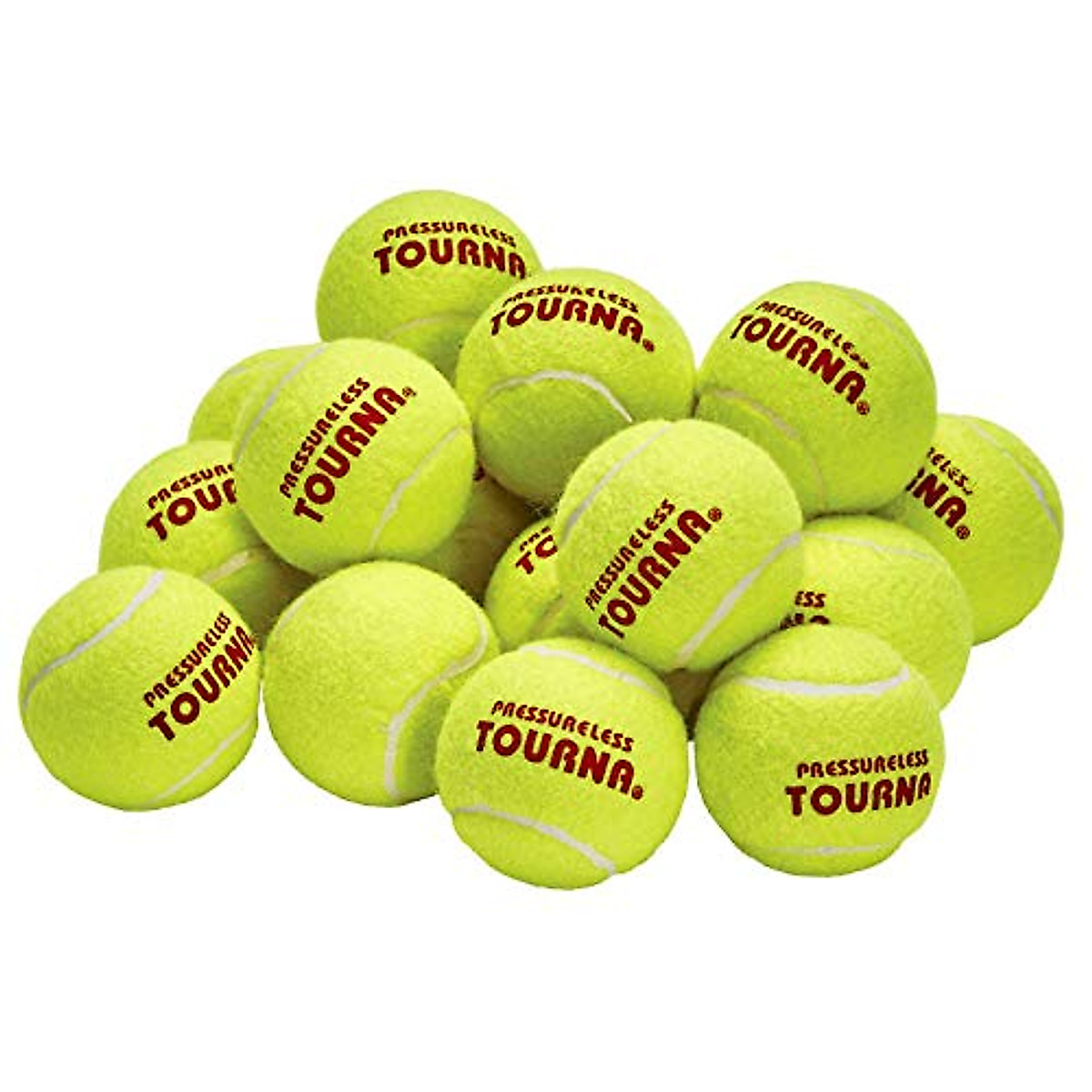 Tourna Pressureless Tennis Balls with Vinyl Tote (45 pack of balls)