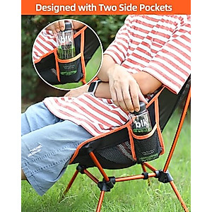 Sportneer Backpacking Chair, Lightweight Portable Camping Chair for Adults Foldable Outdoor Collapsible Camp Chair for Camping Hiking Lawn Picnic Beach Outside Travel