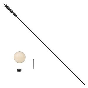YY-LC Flexible Drill Bit for Wire Pulling with Guide Ball Kit,3/4 in. x (4.5 FT) 54 in. Long Flex Drill Bits for Wood,Auger Head Installer Drill Bit, Fish Bit for Pulling Wires in Walls