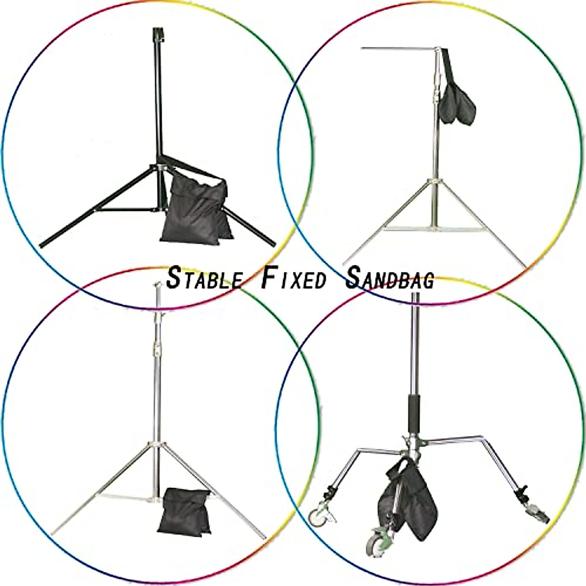 Tripod Weight,Sand Bags for Stands, Tripod Weight Bag,Camera Tripod, Photography Weight Sandbag for Photo Stand, 2 Pack…