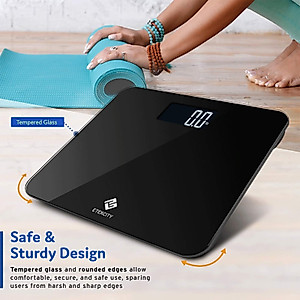 Etekcity Digital Bathroom Scale for Body Weight for People, Extra Wide Platform and High Capacity, Large Number and Easy-to-Read on Backlit LCD Display, 440 lb