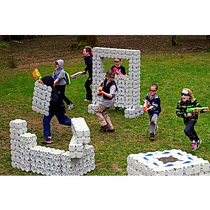 Blaster Boards - 6 Pack | Kids Fort Building Kit for Nerf Wars & Creative Play | 276 Piece Set