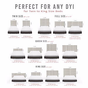 Vänt Upholstered Wall Panels - Queen/Full Size Wall Mounted Headboards - Velvet Dusty Rose - Set of 4 Panels (Each Individual Panel 30"x11.5")