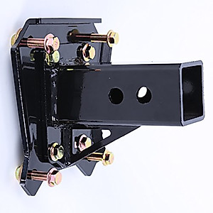 ECOTRIC Trailer Receiver Hitch 2" Bolt On Compatible with Polaris RZR XP 4 1000 Razor 3000lbs