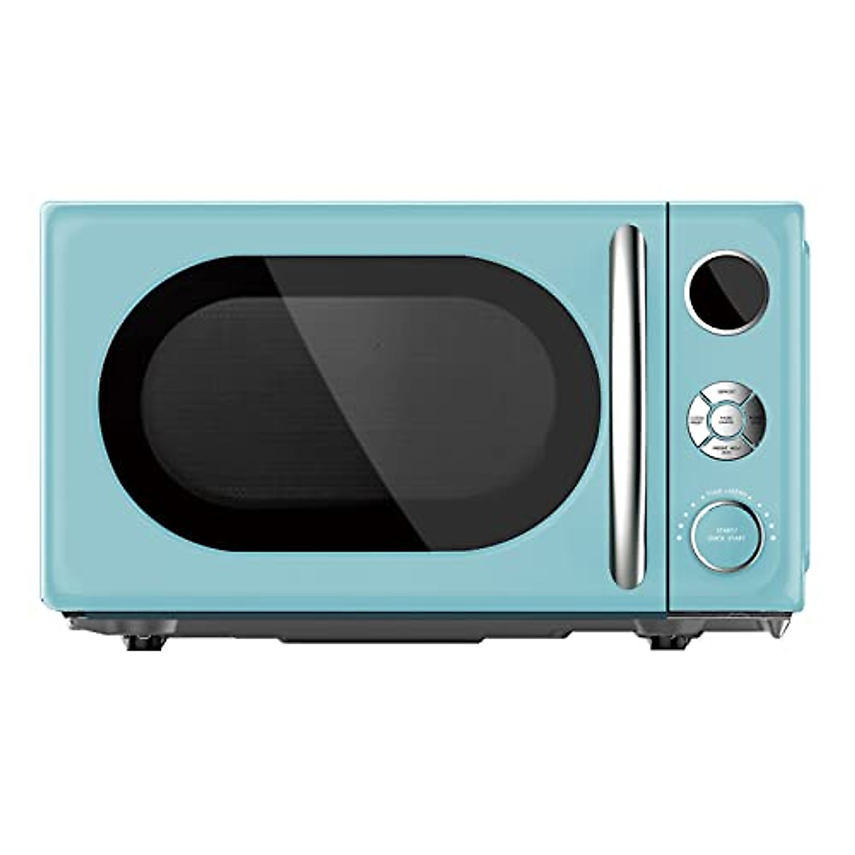 Countertop Microwave Ovens 0.7 Cu. ft. Retro Microwave Oven with Removable Glass Turntable, 700 W, Blue