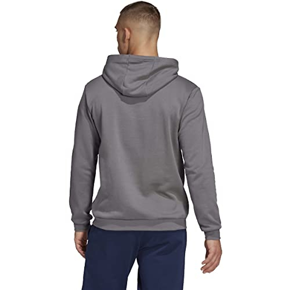 adidas Men's Entrada 22 Sweat Hoodie, Team Grey, Large