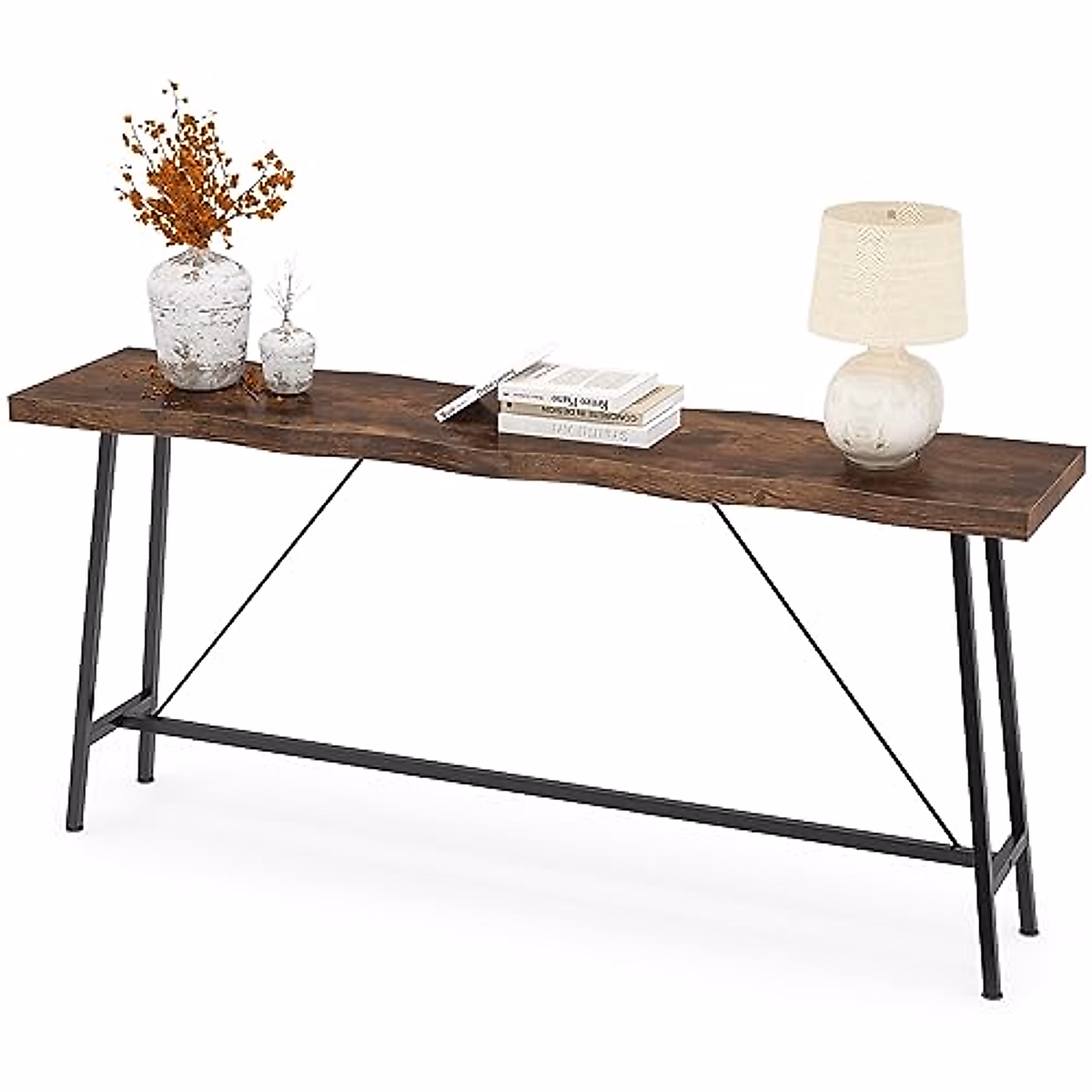 Tribesigns Long & Wider Console Table, 71 inches Behind Couch Table Industrial Entryway Table, Vintage Hallway Table, Rustic Long Sofa Table, Large Accent Table for Living Room & Entrance
