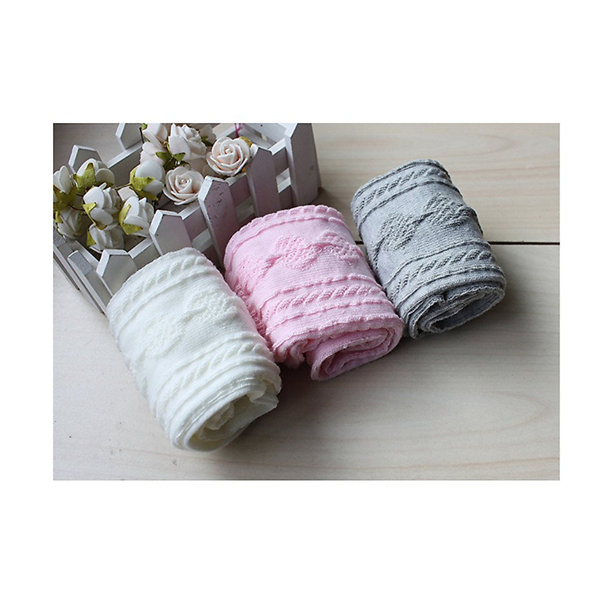 Toptim Baby Knitted Leg Warmers for Little Girls, Toddlers & Children (Color of 3)