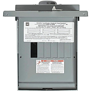 Square D - HOM612L100RBCP Homeline 100 Amp 6-Space 12-Circuit Outdoor Main Lugs Load Center