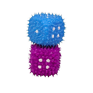 KESS Drop Dots Foam dice - Squeezy Toy, Bouncy Toy, Spike Toy -Pack of 2, Toy for Kids 6 Years and up, Stress Relief Toy, Sensory Toy