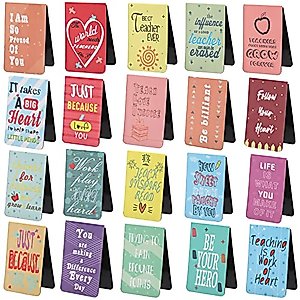Magnetic Bookmark 20Pcs Magnet Page Markers Magnet Bookmark Clips for Teachers, Students, Book Lovers(20 PCS)
