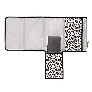 Petunia Pickle Bottom Nimble Diaper Clutch | Compact Clutch with Fold-Out Changing Pad | Diaper Clutch | Small Baby Diaper Bag | Stylish Diaper Clutch for On-The-Go Moms and Dads | Moon Leopard
