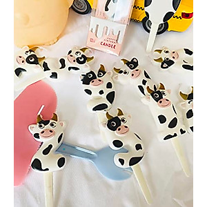 Number Birthday Candles Milk Cow Number Candles Party Supplies Number 6 Candle for Cake