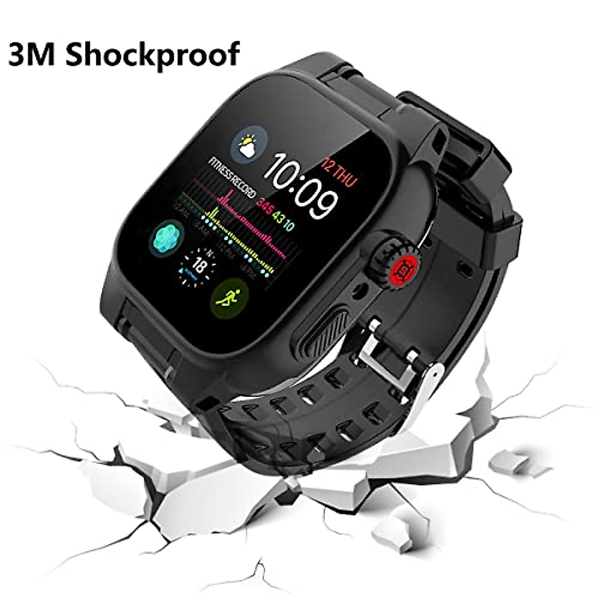 44mm Apple Watch Series 6 Series 5 Series 4/SE Waterproof Case, Built-in Screen Protector, Apple Watch Shockproof and Dustproof Case for Series 6/5/4/SE Case