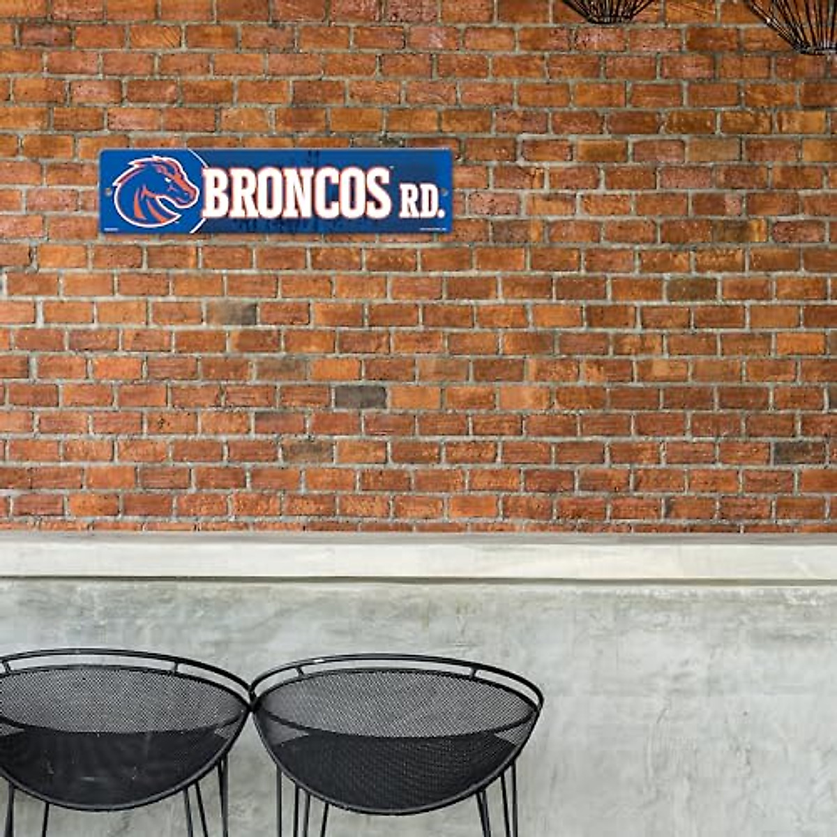 Rico Industries NCAA Ohio State Buckeyes Grey 4" X 17" Plastic Street Sign