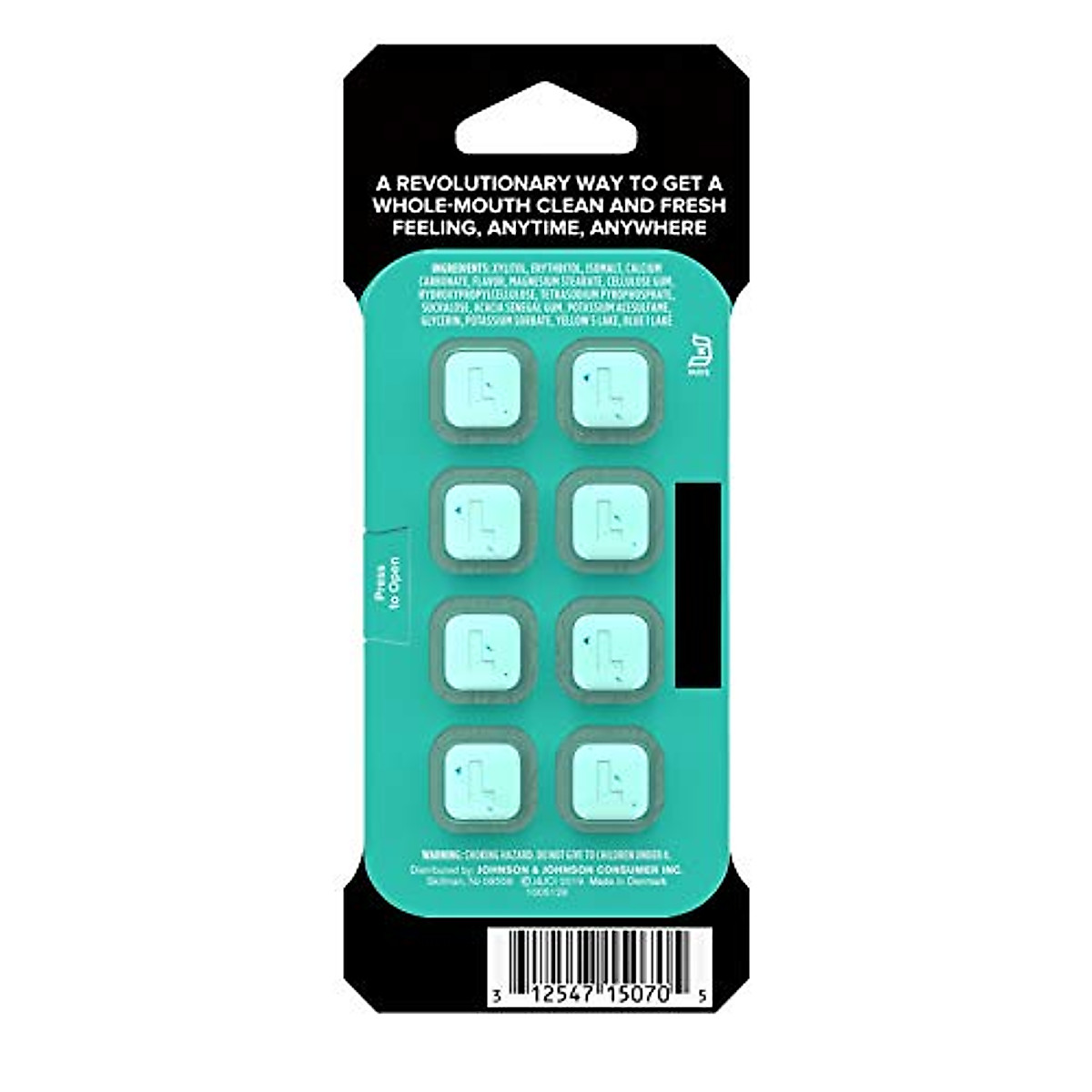 Listerine Ready! Tabs Chewable Tablets with Soft Mint Flavor, Revolutionary 4-Hour Fresh Breath Tablets to Help Fight Bad Breath On-the-Go, Sugar-Free, Alcohol-Free & Gluten-Free, 8 ct