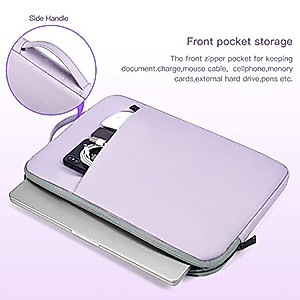 17 inch Laptop Case Sleeve - Slim Protective Shockproof Water-Resistant Laptop Cover with Handle Computer Carrying Bag for HP Envy 17 /Pavilion 17, Dell Lenovo Asus Acer MSI 17.3 Notebook Bag -Purple