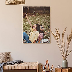 dazella Custom Canvas Prints With Your Photos Personalized Canvas Framed Picture, Photo Prints On Canvas For Wall Art, Wedding Housewarming Gifts For Home Decoration 08''x10''