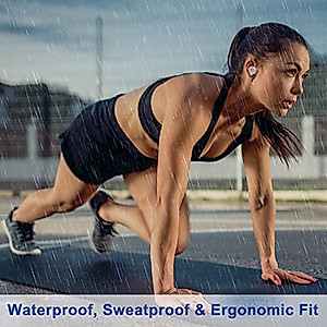 XINLIANG Headphones Wireless Bluetooth, in-Ear Earphones Microphone and Touch Control Call Noise Cancelling Earbuds Wireless and USB-C Charging Headphones Lightweight Earbuds with iPhone Android, PC