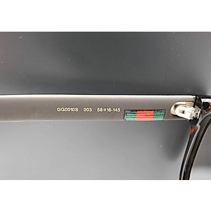 Gucci Polarized Grey Square Men's Sunglasses GG0010S 003 58