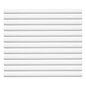 Questech Decor Soho Bullnose Tile Liner, 3/4 x 12 Inch Decorative Tile Edge Trim, Decorative Shower Tile Border, Kitchen Backsplash Tile Trim, Bright White Polished, 12 Pack