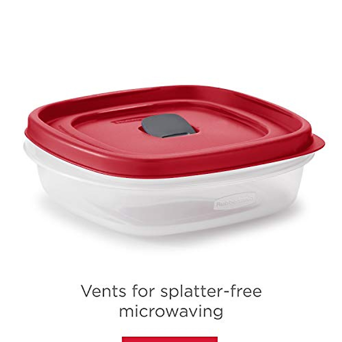 Rubbermaid 16-Piece Food Storage Containers with Lids and Steam Vents, Microwave and Dishwasher Safe, Red