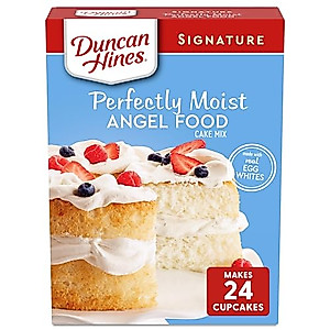 Duncan Hines Signature Perfectly Moist Angel Food Cake Mix, 16 oz