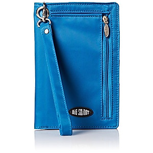 Big Skinny Women's Plus Size myPhone Bi-Fold Slim Wallet, Holds Up to 20 Cards, Ocean Blue