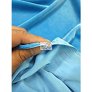 Big Z Fabric Stretch Velvet Velour Spandex 360 Grams Costume Fabric by The Yard DIY Dress Fashion Accessories Decor Apparel (Fuchsia)