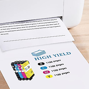 Weemay Remanufactured 822XL Ink Cartridge Combo Pack Replacement for Epson 822XL 822 T822 T822XL Ink Cartridge Compatible with Epson Workforce Pro WF-3820 WF-4830 WF-4820 WF-4833 Printer(4 Pack)