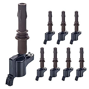 FAERSI Pack of 8 Ignition Coils Pack Compatible with Ford F-150 Expedition F250 F350 Mustang Explorer Super Duty Lincoln Navigator 4.6L 5.4L 3V, Replace OE# DG521 8L3Z-12029-A