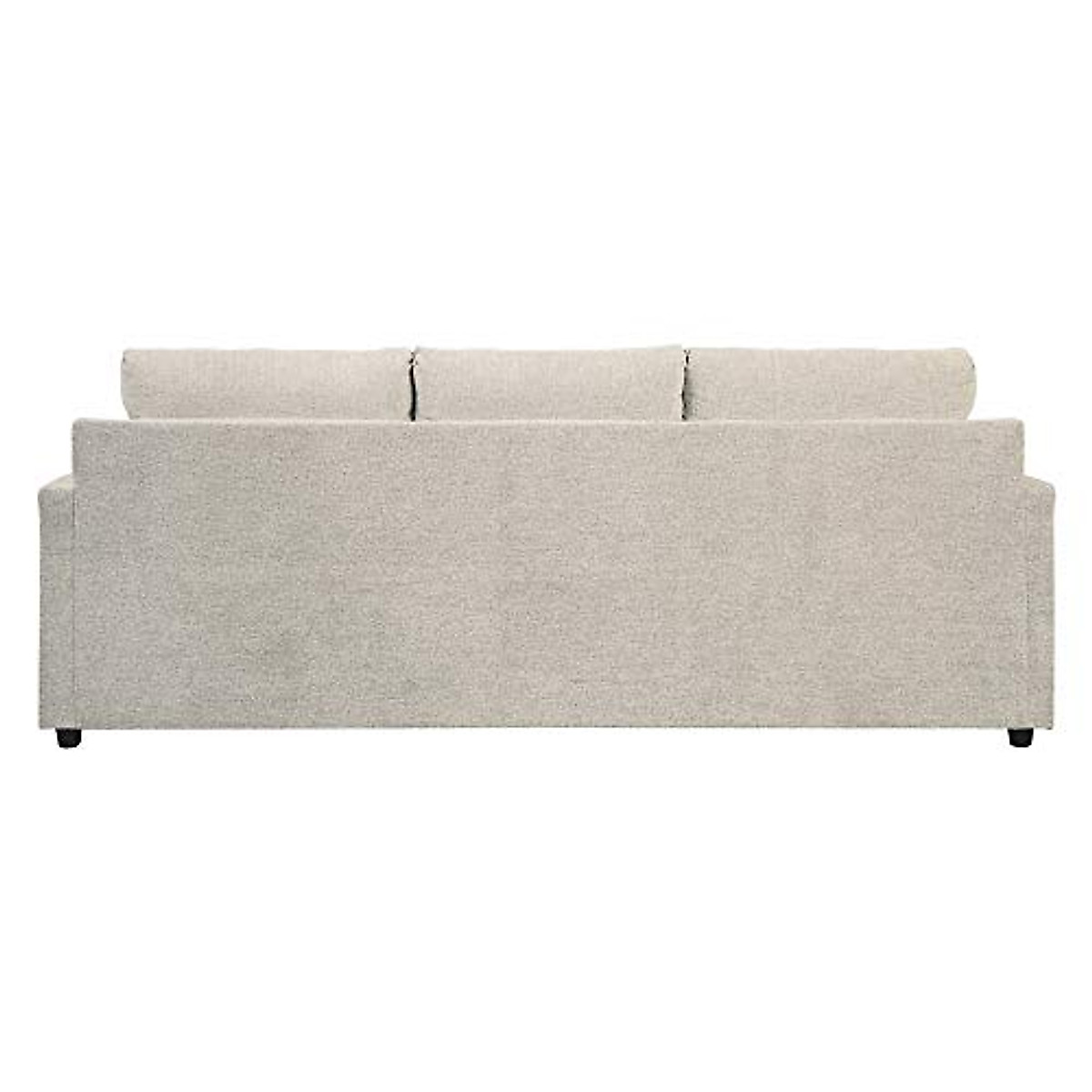 Signature Design by Ashley Soletren Contemporary Chenille Sofa with 4 Accent Pillows, Off-White