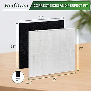 Hiafitran AP-1512HH Replacement Filter for Coway AP-1512HH Filter Replacement Coway Airmega AP-1512HH Filter Coway 3304899 Filter Coway Airmega 200M AP1512HH Mighty True Hepa Replacement Filter
