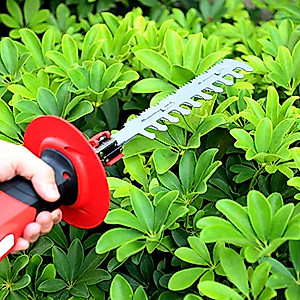 Hedge Trimmers 2-in-1 22inch 1400RPM Light Weight 3/5” Cutting Capacity with 2.0Ah Battery and Charger Cordless Hedge Trimmers