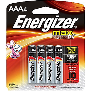 Energizer Max AAA Alkaline Battery 4 ea (Pack of 2)
