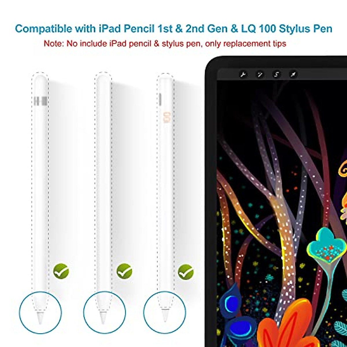 Replacement Tips for Stylus Pen (4 Pack)