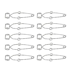 10PCS Spring Test Tube Holders Stainless Steel Clip Clamp, Lab Test Tube Clamp with Finger Grip, Laboratory Experiment Testing Holder Tool for Standard Test Tubes, 14.6cm / 5.7inch