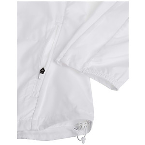 adidas Women's Marathon 3-Stripes Jacket, White, Small