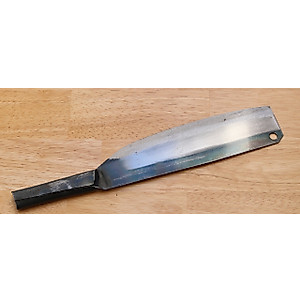 Crude - Asian 7 Inch Nakiri Kitchen Chef Knife, Carbon Steel, Super Sharp, Thin and Light