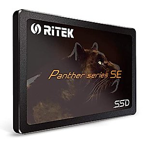Ritek 120GB SSD (Internal Solid State Drive) 3D NAND 2.5" SATA III 6Gb/s Ultra Slim 7mm Up to 550 MB/s Panther SE