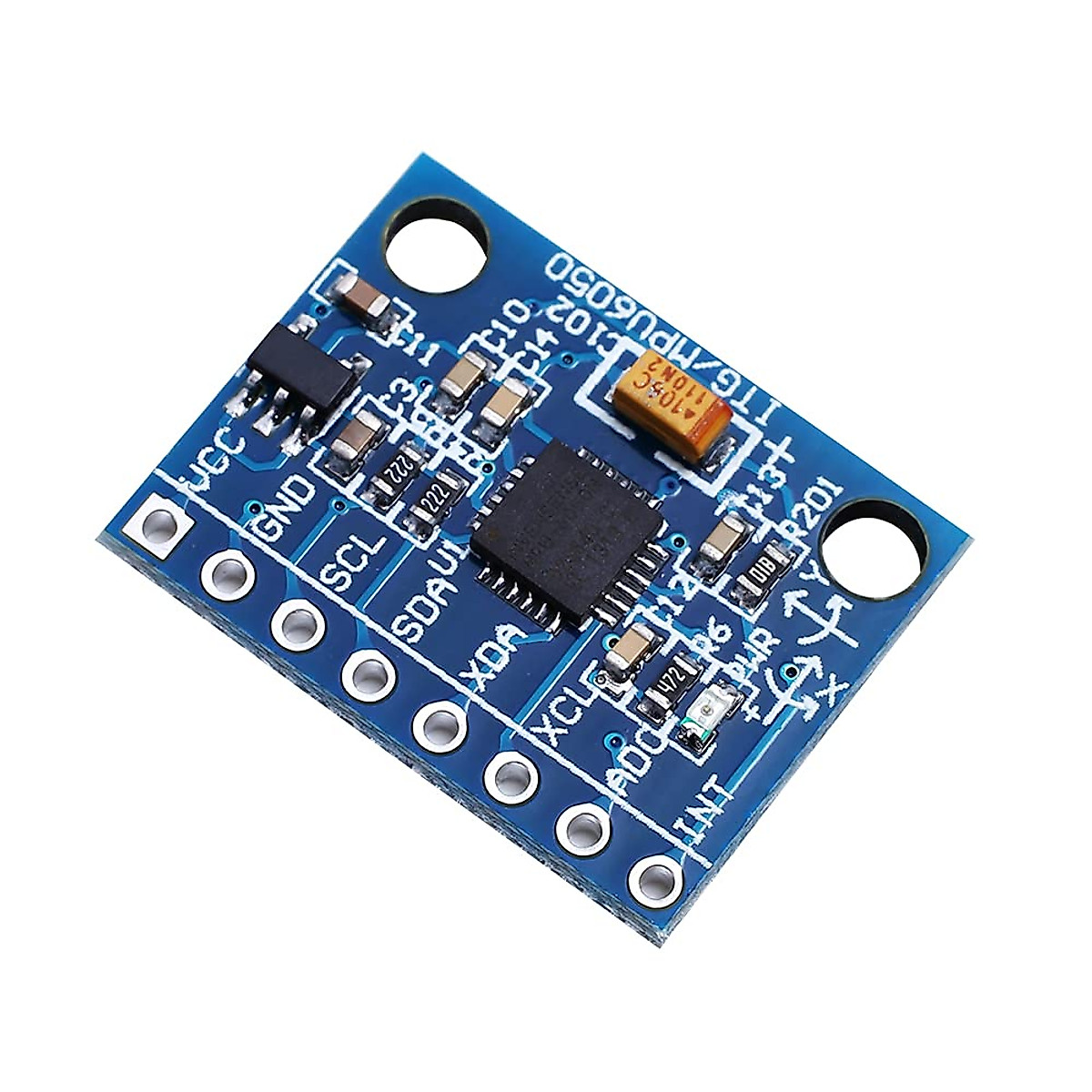 Teyleten Robot GY-521 MPU-6050 MPU6050 3-Axis Accelerometer Gyroscope Sensor Module 6-axis Accelerometer Gyroscope Sensor Module IIC I2C 3-5V for Arduino 5pcs